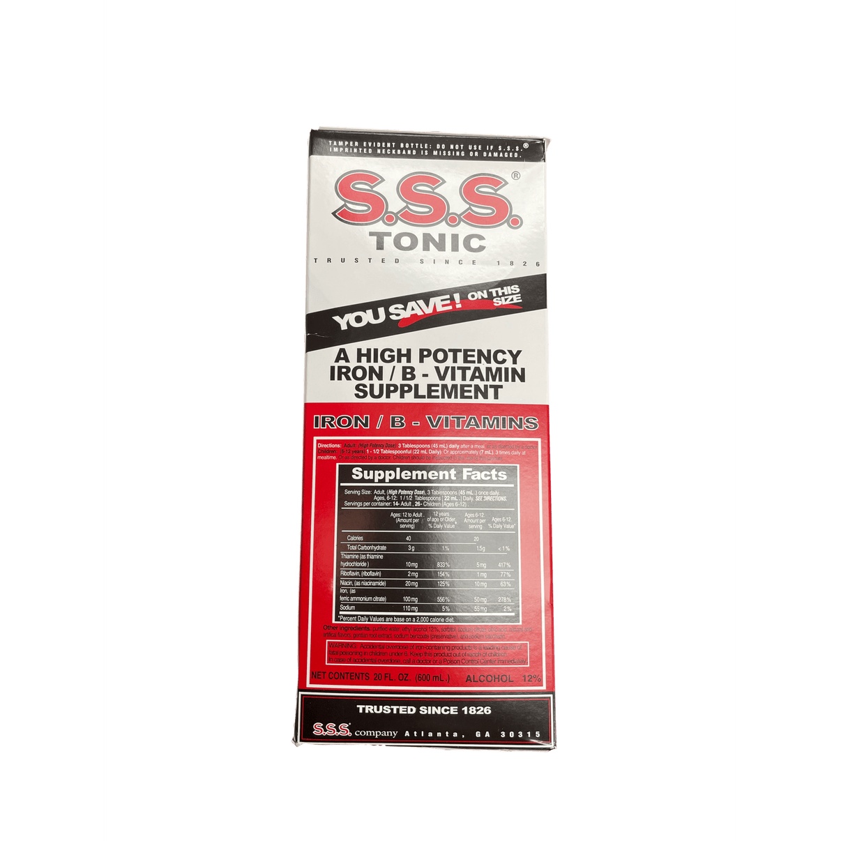 SSS Tonic Iron & Vitamin B Supplement 600ML – GEM'S GROCERY